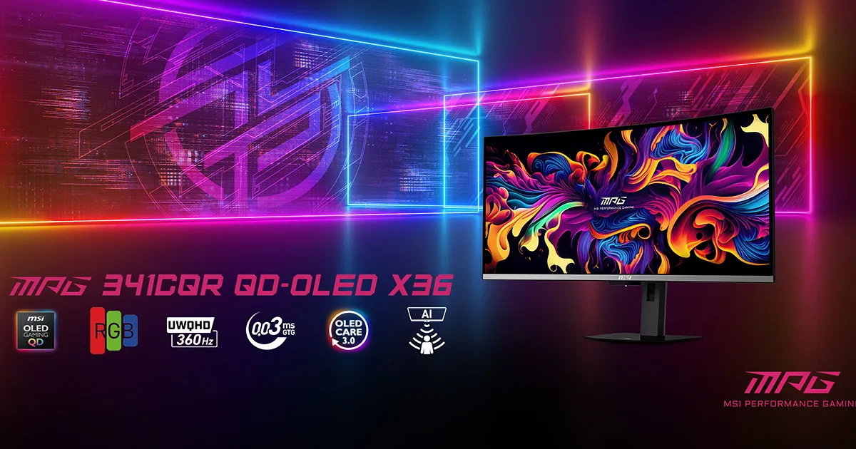 MSI MEG X ve MPG 341CQR QD-OLED X36 CES 2026’da tanıtıldı - Teknoloji.Pro